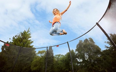 Backyard Fitness Fun with Berg Trampolines | Woodplay NC